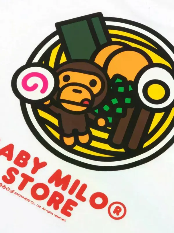 A BATHING APE Ramen-print T-shirt - White