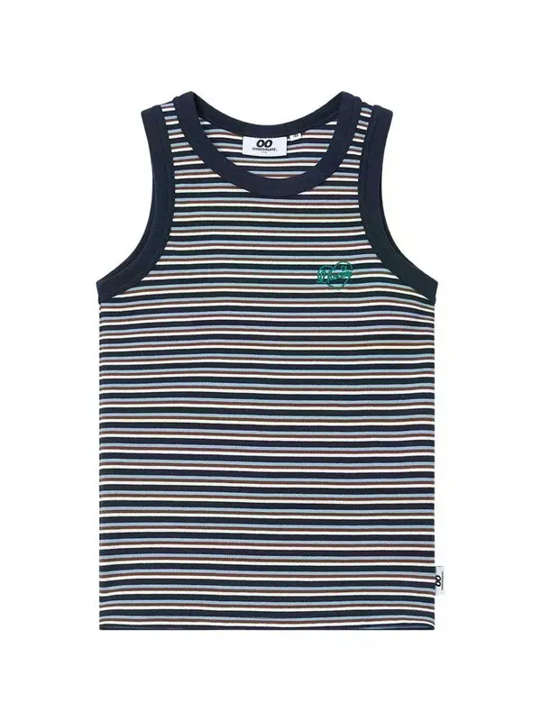 CHOCOOLATE Striped Tank Top - Blue