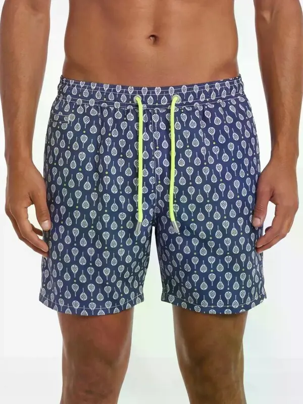 MC2 SAINT BARTH Patterned Drawstring Swim Shorts