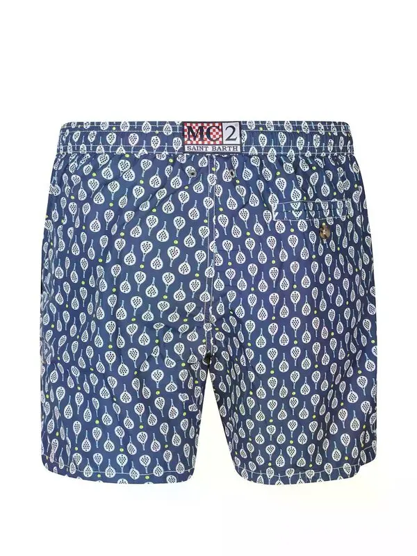 MC2 SAINT BARTH Patterned Drawstring Swim Shorts