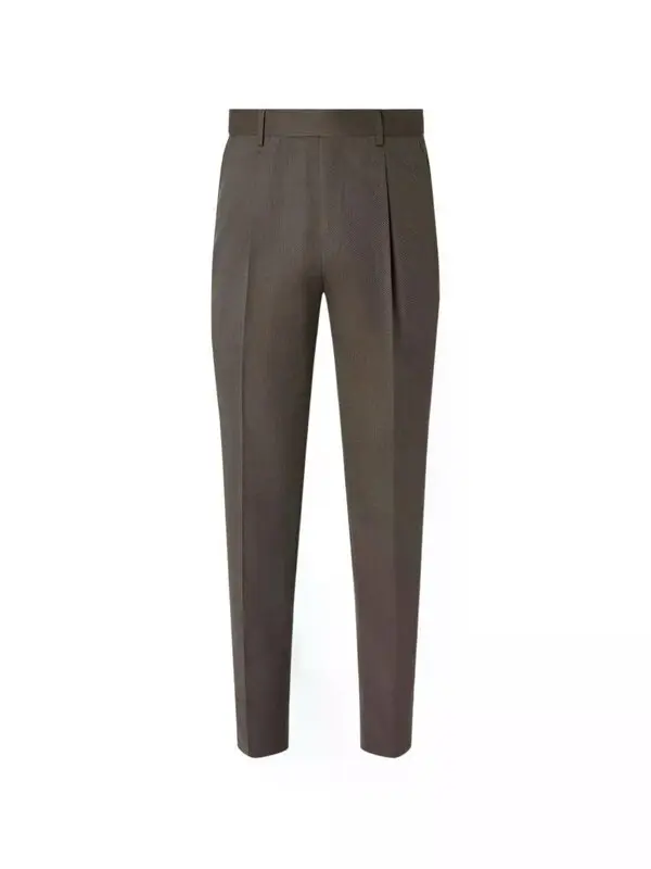 Zegna Pleated Trousers - Grey
