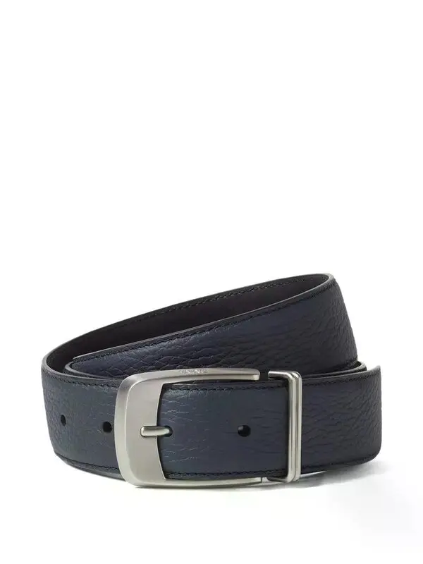 Zegna Leather Belt - Blue
