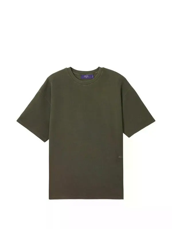 AFTERMATHS Waffle-texture T-shirt - Green