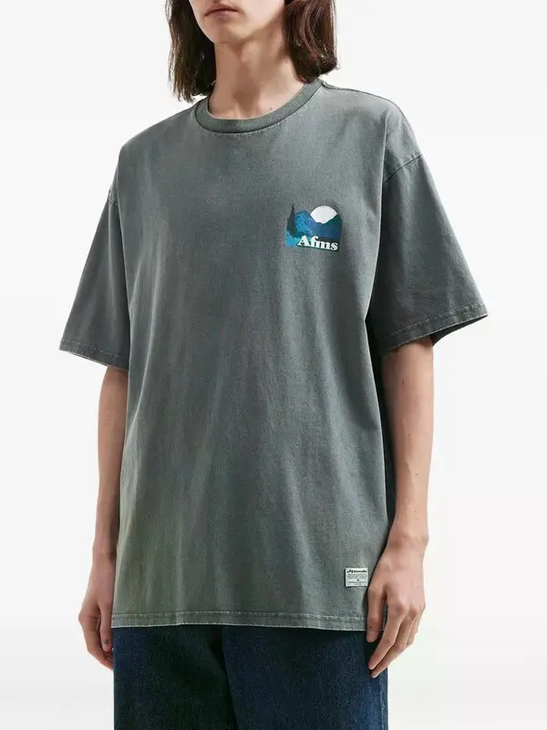 AFTERMATHS Landscape-print T-shirt