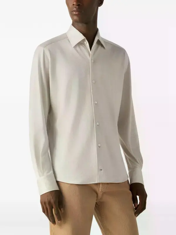 Zegna Beige Shirt - Neutrals