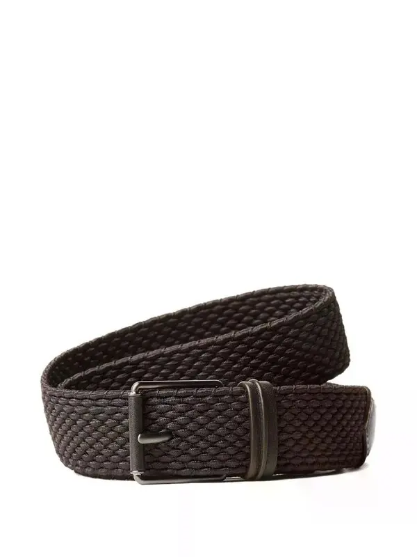 Zegna Woven Belt - Grey