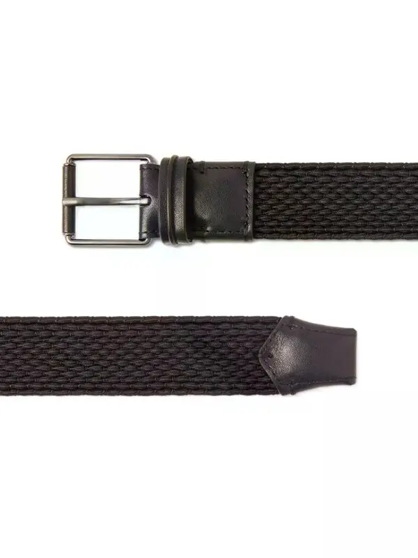 Zegna Rayon Woven Belt - Grey