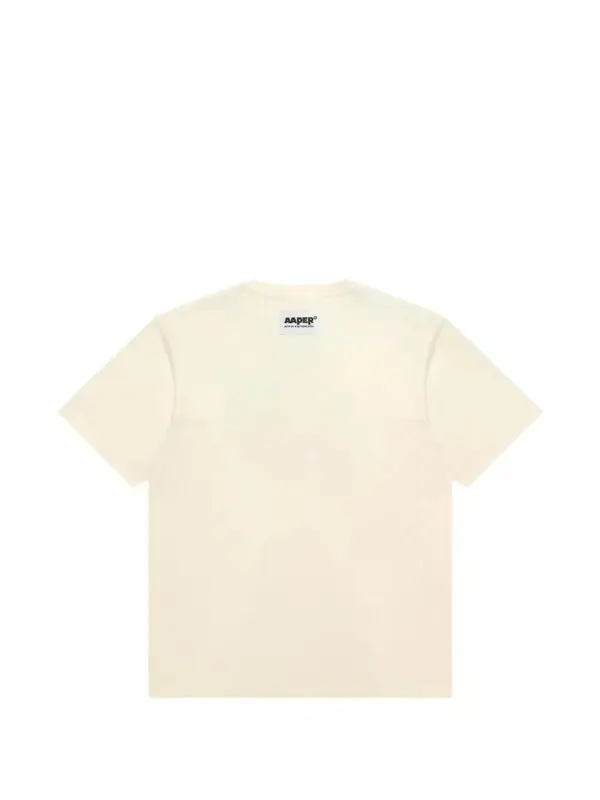 AAPE BY *A BATHING APE Logo-print T-shirt - Neutrals