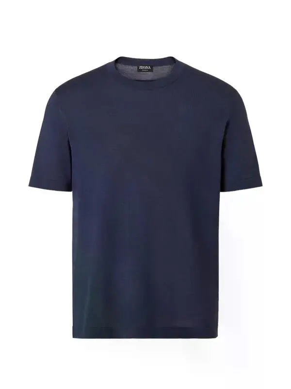 Zegna Wool T-shirt - Blue