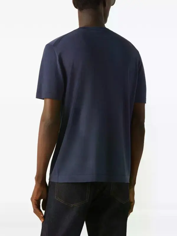 Zegna Wool T-shirt - Blue