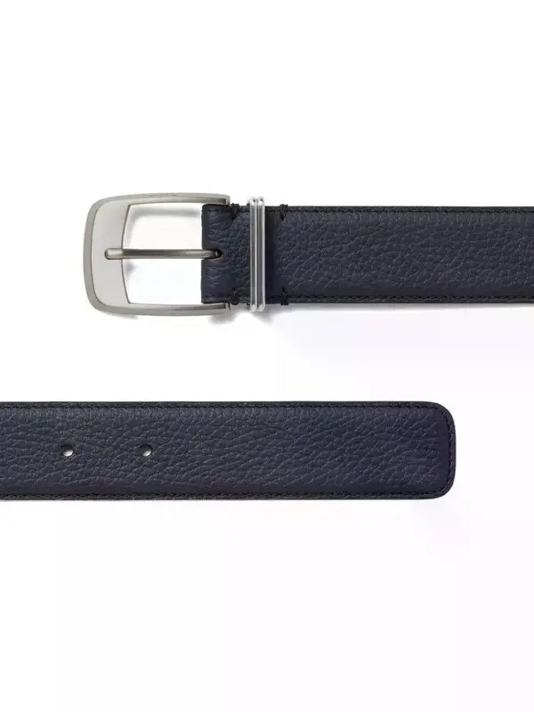 Zegna Calf Leather Belt - Blue