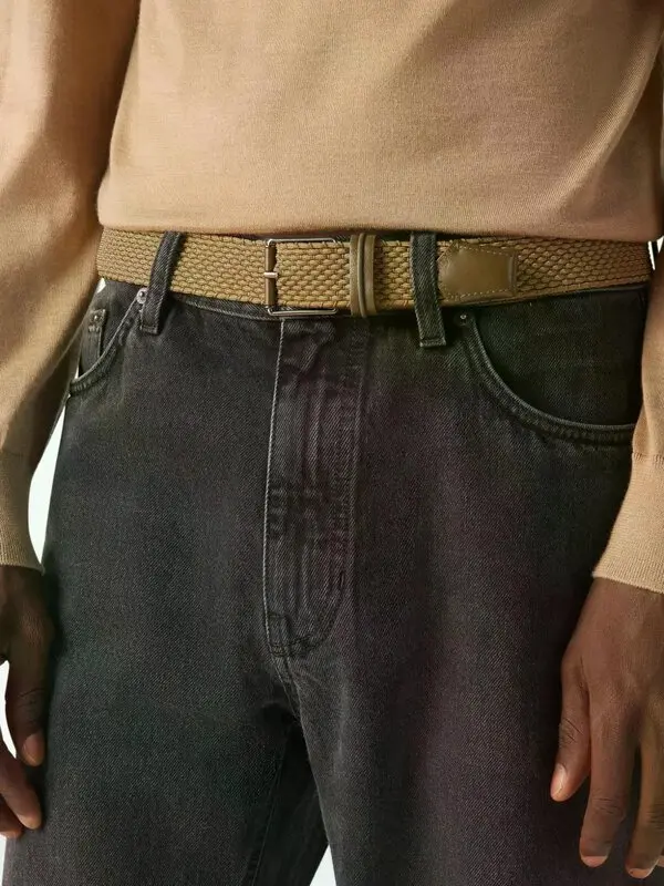 Zegna Woven Belt - Neutrals