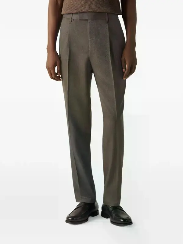 Zegna Pleated Trousers - Grey