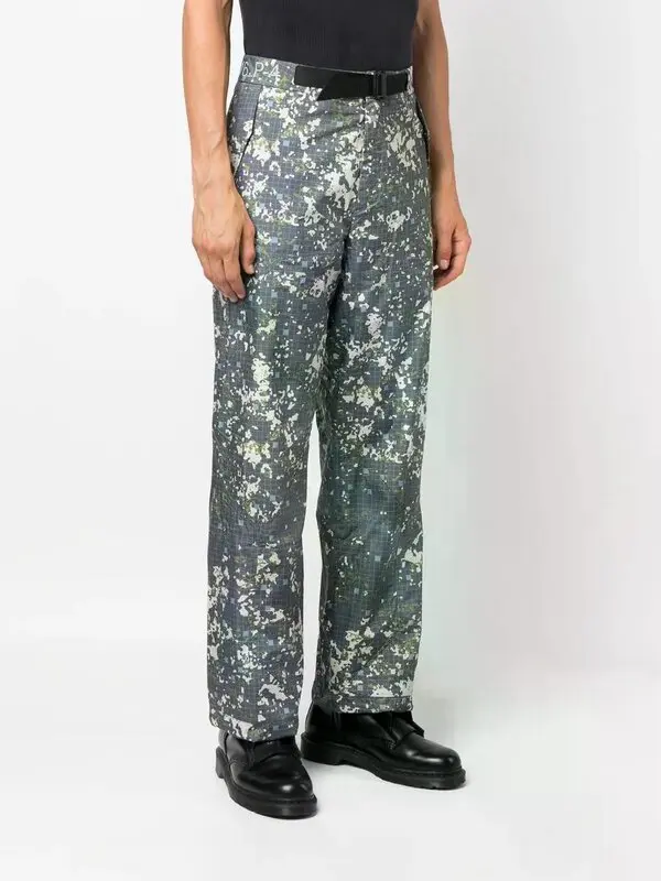 A-COLD-WALL* Abstract-print Straight-leg Trousers
