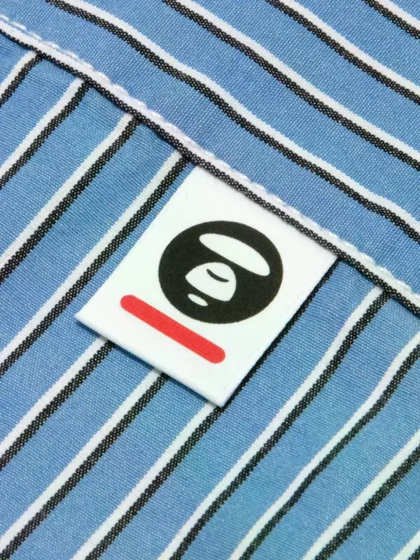 AAPE BY *A BATHING APE Striped Patch Shirt