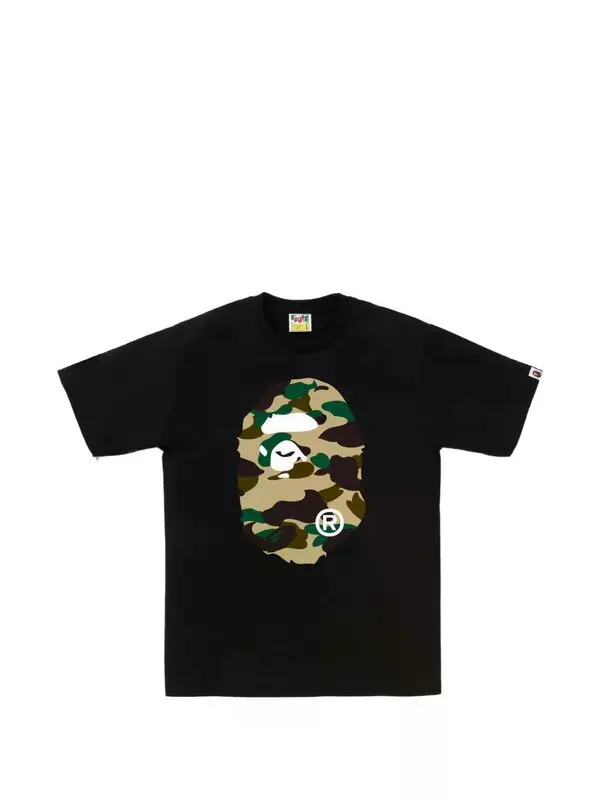 A BATHING APE Camouflage-print T-shirt - Black