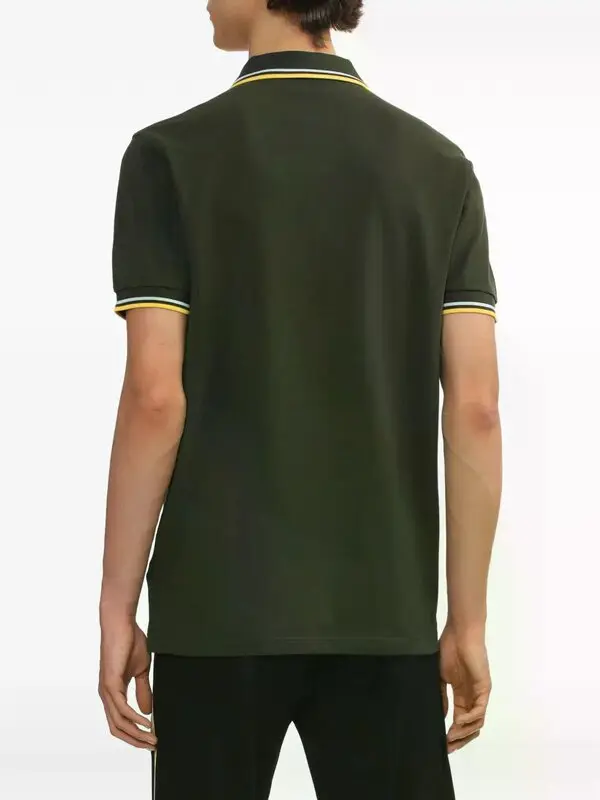 Fred Perry Laurel-wreath Striped Polo Shirt - Green
