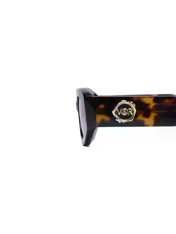 Viktor & Rolf Oval-frame Sunglasses - Brown