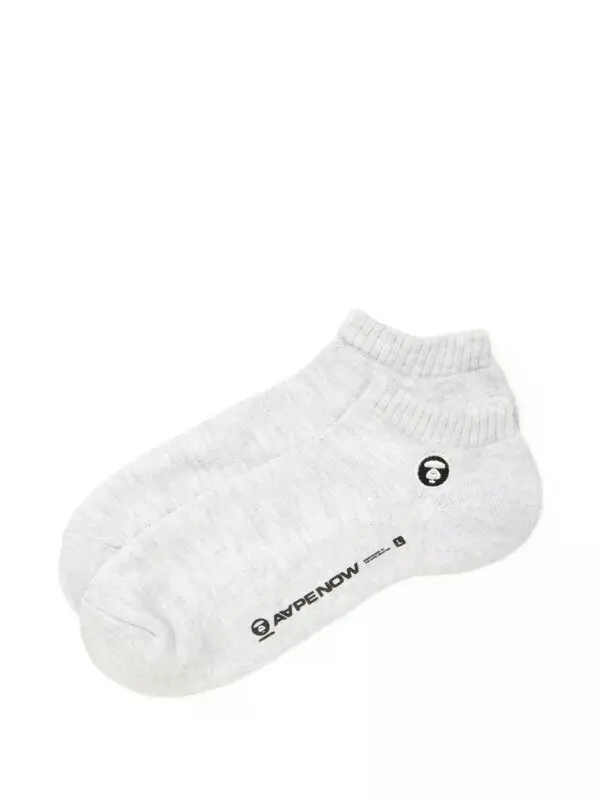 AAPE BY *A BATHING APE Logo-patch Ankle Socks