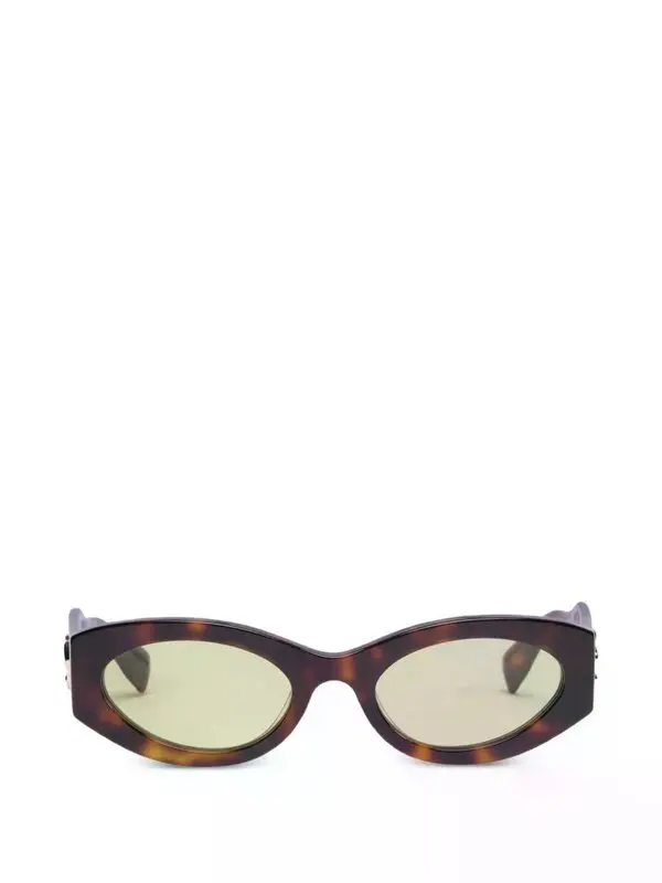 Viktor & Rolf Oval-frame Sunglasses - Brown
