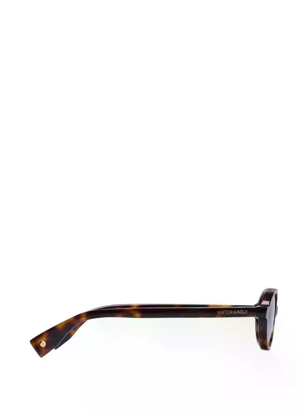 Viktor & Rolf Oval-frame Sunglasses - Brown