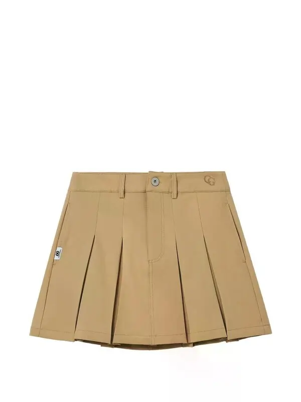 CHOCOOLATE Pleated Mini Skirt With Belt Loops