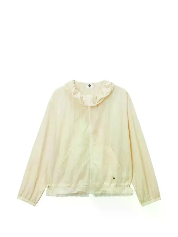 B+AB Ruffled Cotton Jacket - Neutrals