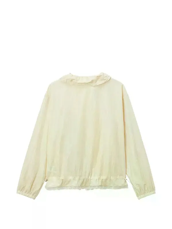B+AB Ruffled Cotton Jacket - Neutrals