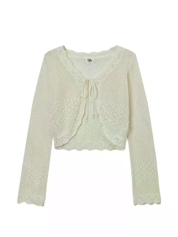 B+AB Self-tie Cardigan - Neutrals