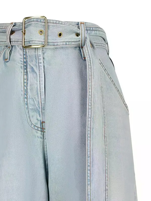 DARKPARK Dalila Bleached Denim Jeans With Belt