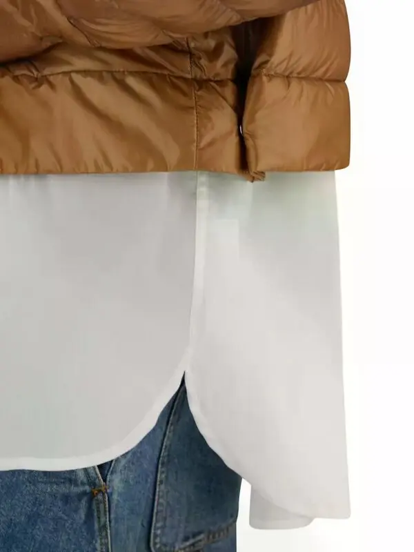 Herno Quilted Collared Jacket - Brown