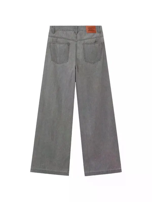 CHOCOOLATE Logo-patch Five-pocket Jeans - Grey