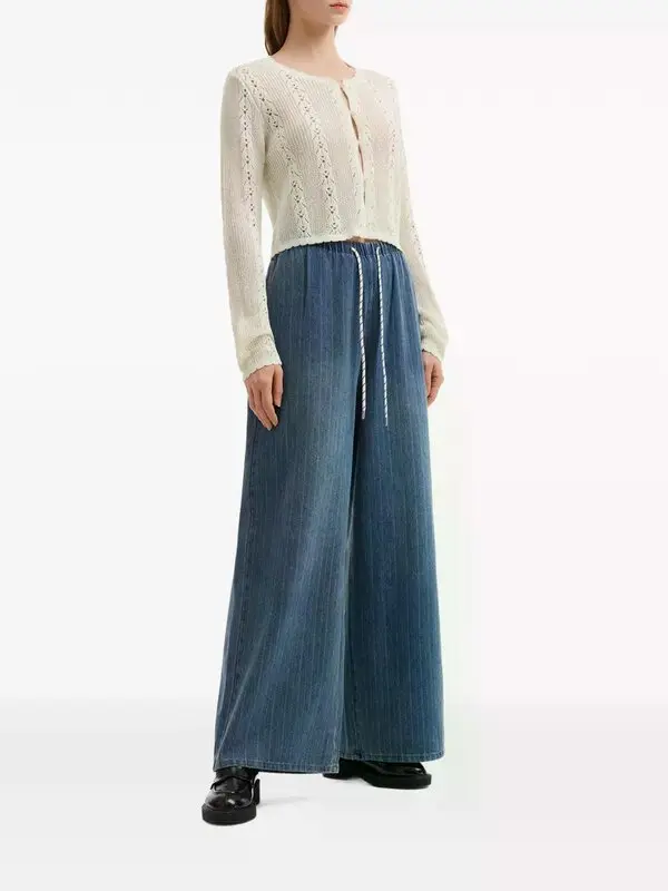 B+AB Openwork Long-sleeve Cardigan - Neutrals