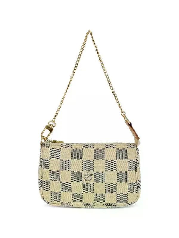 LOUIS VUITTON 2006 Damier Azur Mini Pochette Accessoires - Neutrals