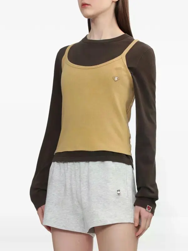 AAPE BY *A BATHING APE Heart-motif Top - Neutrals