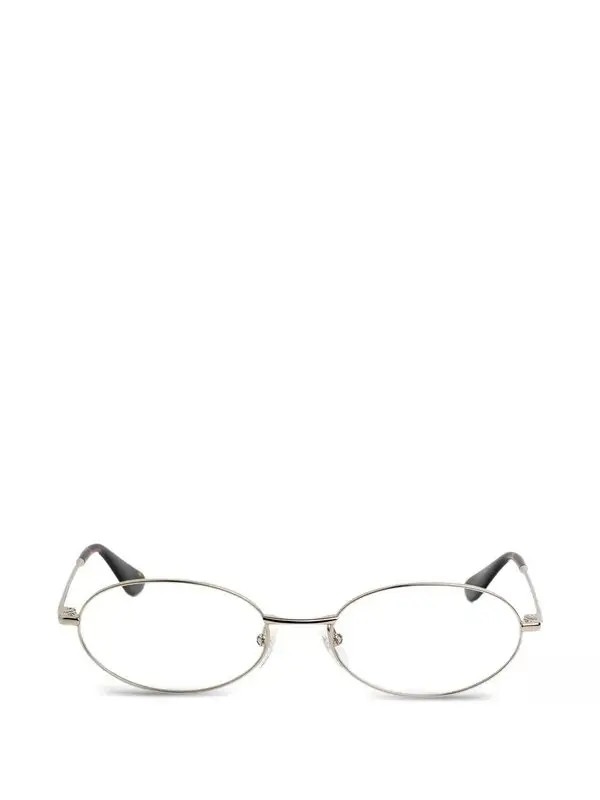 GIGI STUDIOS Isola Oval Frame Glasses - Silver
