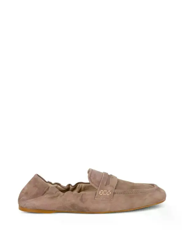 GUGLIELMO ROTTA Gathered Suede Sandals