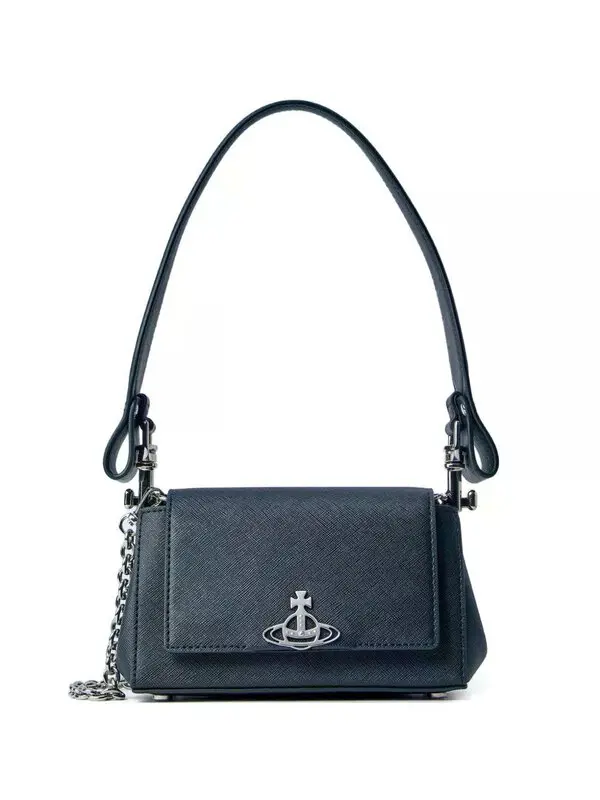 VIVIENNE WESTWOOD Hazel Logo-detail Shoulder Bag - Black