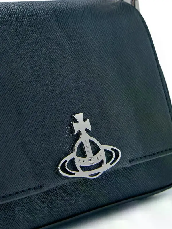 VIVIENNE WESTWOOD Hazel Logo-detail Shoulder Bag - Black