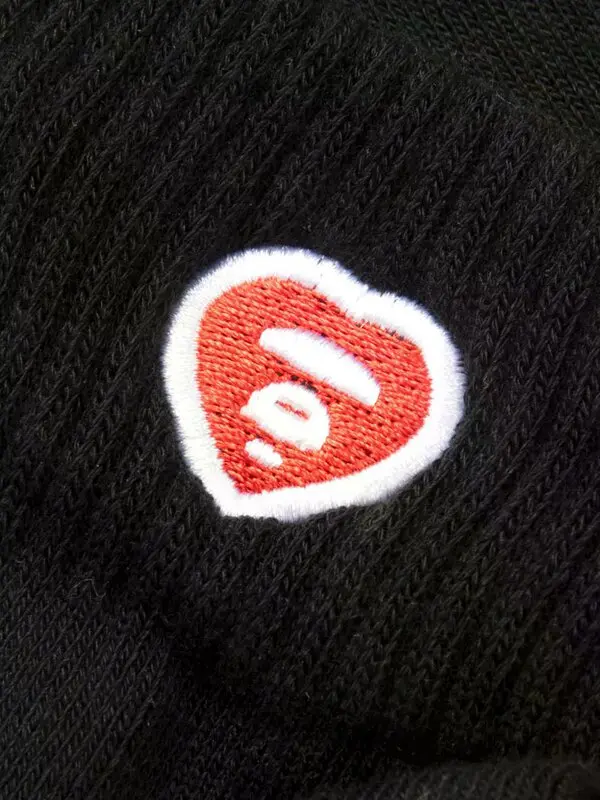 AAPE BY *A BATHING APE Heart Embroidered Socks