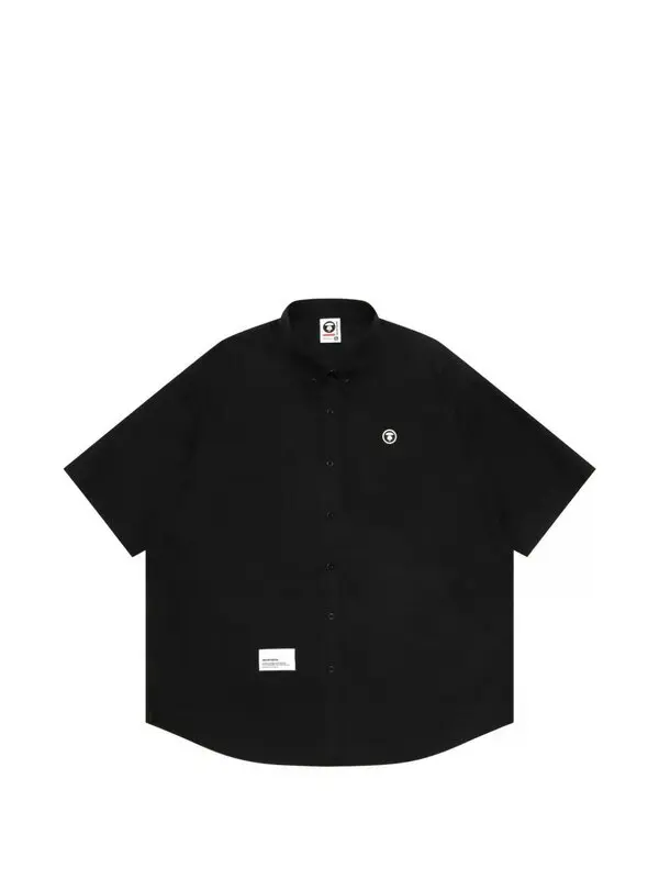 AAPE BY *A BATHING APE Short-sleeve Logo Shirt - Black