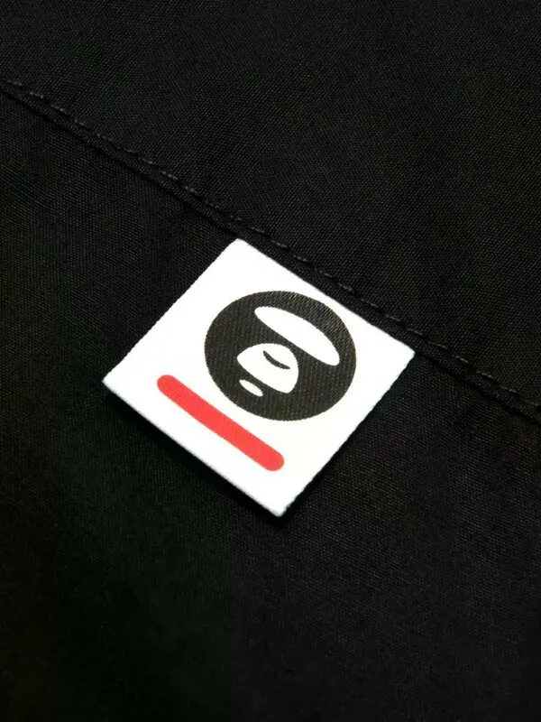 AAPE BY *A BATHING APE Short-sleeve Logo Shirt - Black