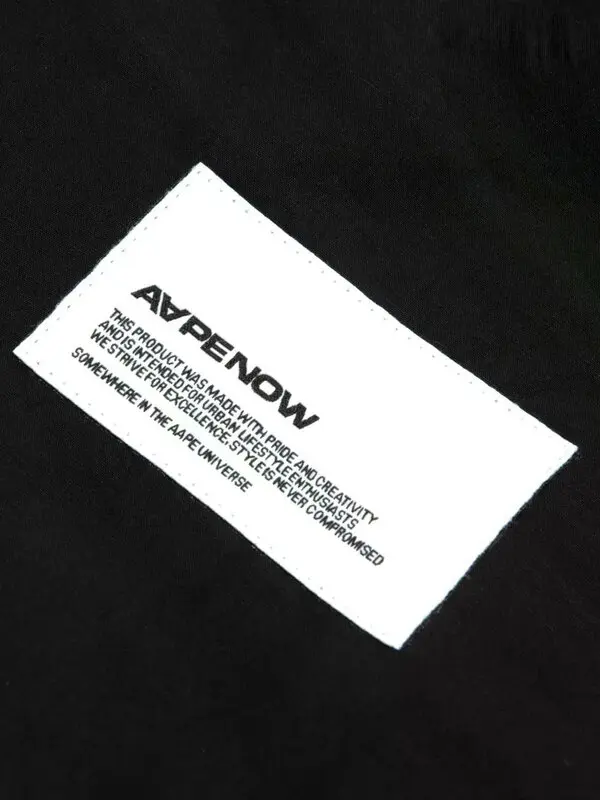 AAPE BY *A BATHING APE Short-sleeve Logo Shirt - Black