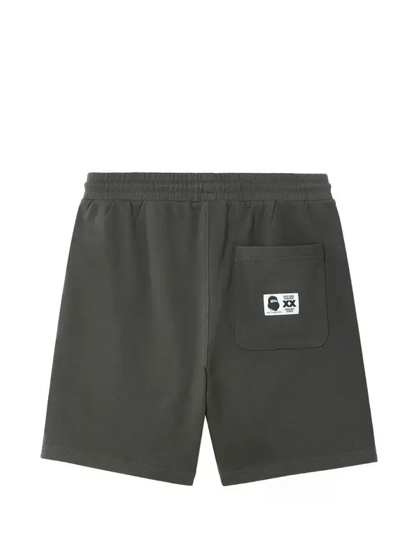 FINGERCROXX Drawstring Patch-pocket Shorts - Grey