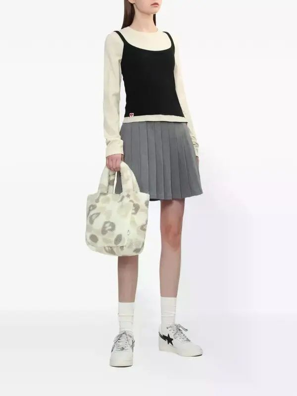 AAPE BY *A BATHING APE Ribbed Knit Top - Black