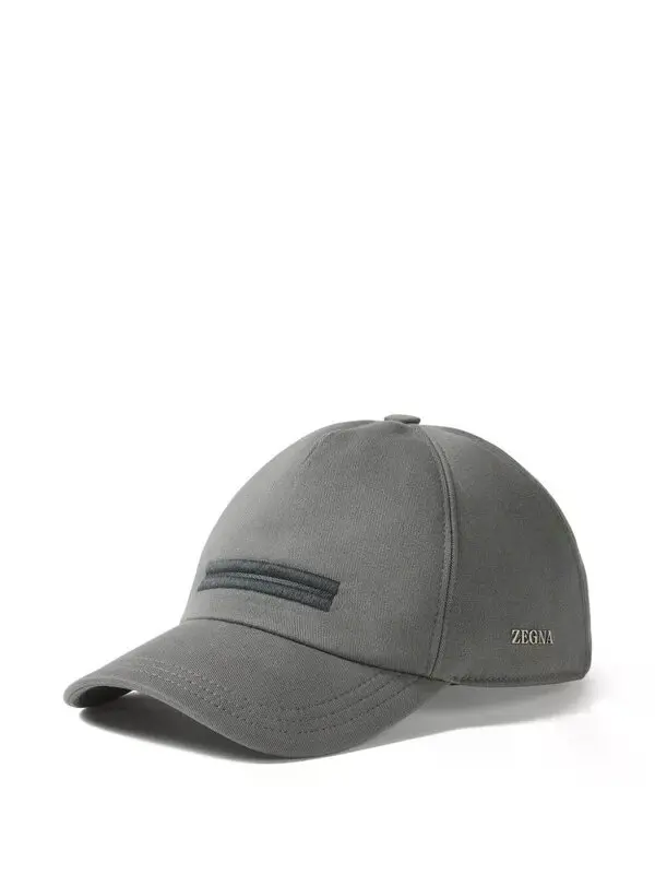 Zegna Cotton Baseball Cap - Grey