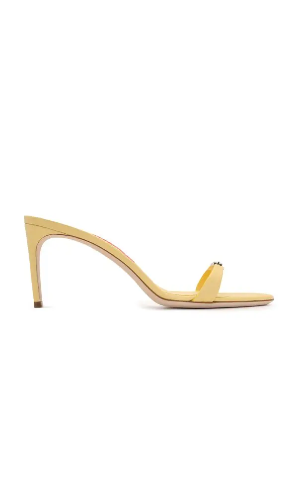 LUCASHEVA Amelie Leather Sandals - Yellow