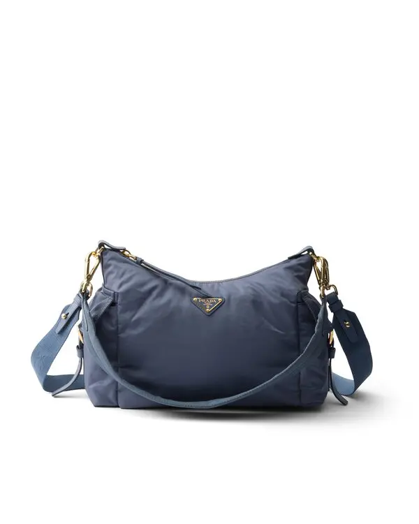 Prada Explore Large Re-nylon And Leather Bag - Blue
