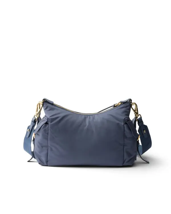 Prada Explore Large Re-nylon And Leather Bag - Blue