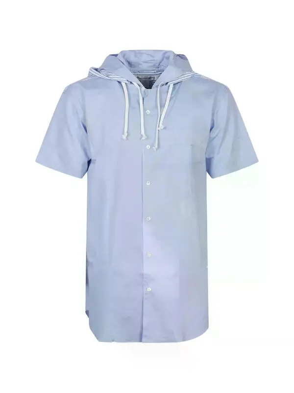 Comme Des Garçons Striped Hooded Shirt
